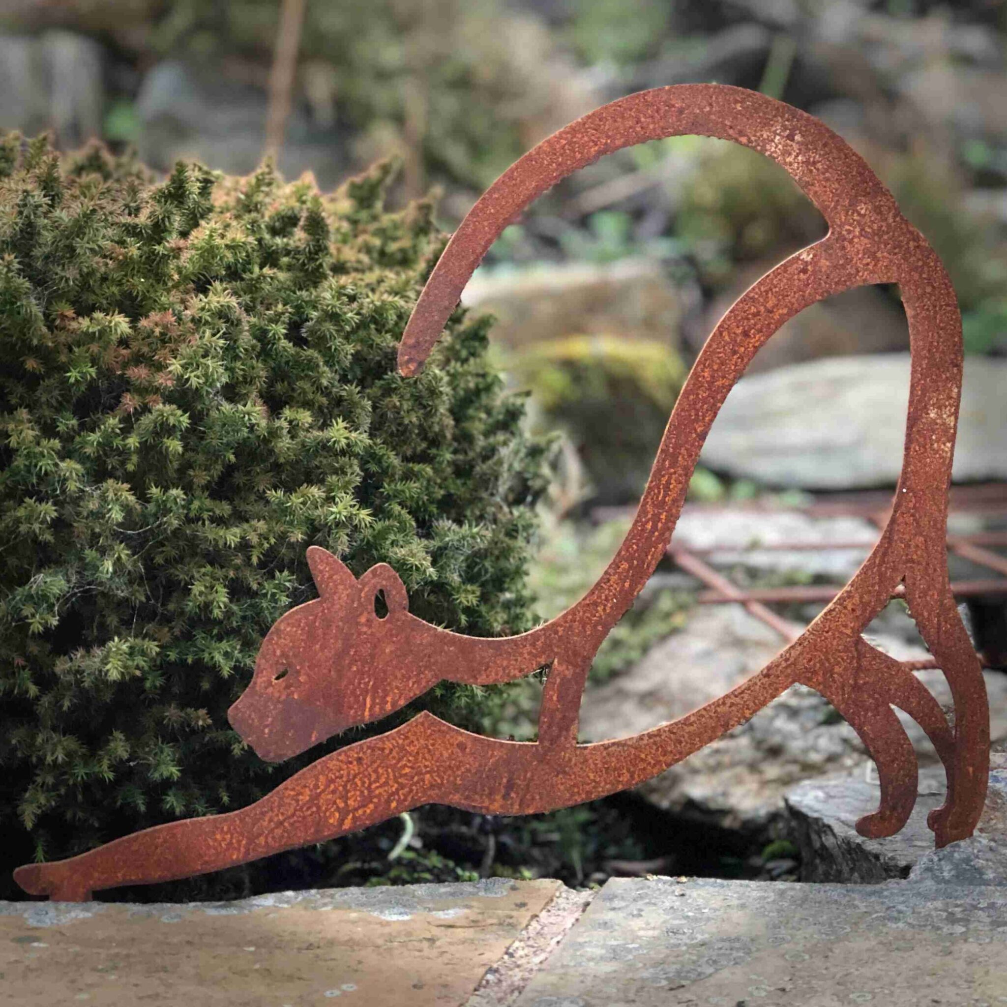 Cat Sculpture | Rust Patina - Devenick Designs